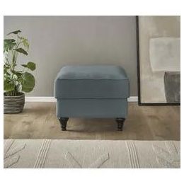 Hocker Home Affaire "WESTMINSTER", grau (anthrazit), B:65cm H:50cm T:65cm, 92% Polyester / 8% Nylon, Hocker, Hocker, mit Federkern-Polsterung