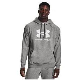 Kapuzensweatshirt Under Armour "UA Rival Fleece Logo Hoodie", Herren, Gr. L, grau (castlerock light heather 025), Obermaterial: 80% Baumwolle, 20% Elasthan. Kapuzenfutter: 60% Baumwolle, 40% Polyester, Sweatshirts, mit Kapuzenfutter, f&uuml;r sportliche Anl&auml;sse