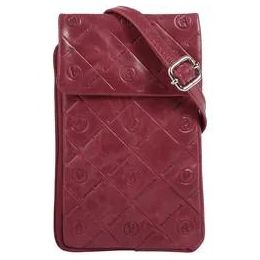 Umh&auml;ngetasche Bruno Banani, Damen, Gr. B/H/T: 13cm x 20cm x 3cm onesize, pink, Leder, leicht gl&auml;nzend, unifarben, Taschen Umh&auml;ngetasche, echt Leder
