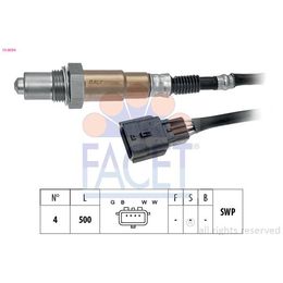 FACET Lambdasonde 10.8094 f&uuml;r RENAULT DACIA MERCEDES-BENZ NISSAN 226A47260R A4155420100 22690-00Q1D