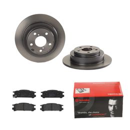 Brembo Bremsensatz, Scheibenbremse 1420-55574 hinten rechts links voll 266mm f&uuml;r SUBARU NISSAN 26296AA080 26296PA040 26700FE080