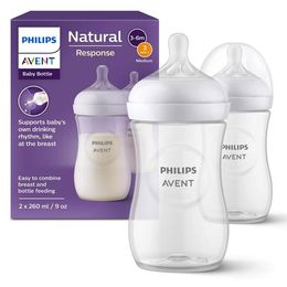 Babyflasche Natural Response wei&szlig;, ab dem 3. Monat, Doppelpack, 260ml Philips Avent