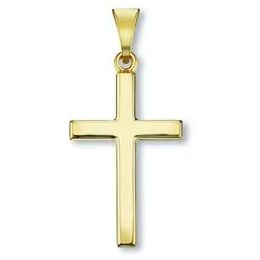 Kette mit Anh&auml;nger ONE ELEMENT "Schmuckset - Set mit Halskette Kreuz Anh&auml;nger aus 333 Gelbgold", gold, Halsketten, Damen, Gelbgold 333 Gold, Gelbgold 333, Gold, Bedeutungsvoll & zeitlos &ndash; ein Begleiter mit Pers&ouml;nlichkeit