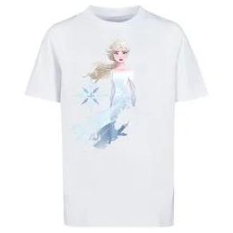 T-Shirt F4NT4STIC "Disney Frozen 2 Elsa Nokk Wassergeist Pferd", M&auml;dchen, Gr. 158/164, wei&szlig;, Obermaterial: 100% Baumwolle, regular fit, Rundhals, ohne B&uuml;ndchen, Shirts T-Shirt, Unisex Kinder,Premium Merch,Jungen,M&auml;dchen,Bedruckt