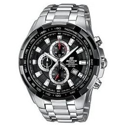 Chronograph Casio EDIFICE "EF-539D-1AVEF", silber (silberfarben), Armbanduhren, Herren, Chronograph, Quarzuhr, Armbanduhr,Herrenuhr,Edelstahlarmband,bis 10 bar wasserdicht