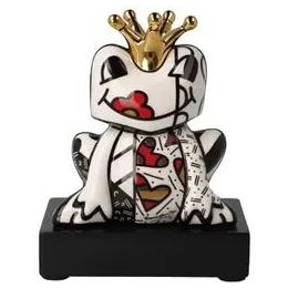Dekofigur Goebel "Romero BRITTO - Golden Prince", bunt, B:7,5cm H:14,5cm T:11,5cm, Porzellan, Dekofiguren, Sammelfigur, Tierfigur