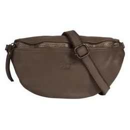 Umh&auml;ngetasche Samantha Look, Damen, Gr. B/H/T: 23cm x 12cm x 6cm onesize, grau (taupe), Leder, Taschen Umh&auml;ngetasche, echt Leder, Made in Italy