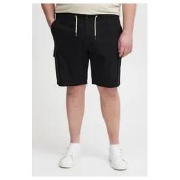 Cargoshorts Blend "BHSiello Big & Tall", Herren, Gr. 6XL, US-Gr&ouml;&szlig;en, schwarz, Web, 98% Baumwolle, 2% Elasthan, unifarben, regular fit kurz, Hosen, Stilvolle Cargo Shorts mit Taschen in gro&szlig;en Gr&ouml;&szlig;en