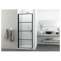 Dusch-Pendelt&uuml;r Sanotechnik "Elite Black", schwarz, H:195cm, Duscht&uuml;ren, 88-90 cm Breite