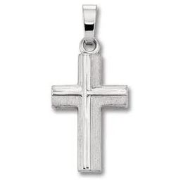 Kette mit Anh&auml;nger ONE ELEMENT "Schmuckset - Set mit Halskette Kreuz Anh&auml;nger aus 925 Silber", silber, Halsketten, Damen, Silber 925 (Sterlingsilber), Zartes Emblem &ndash; unaufdringlich und dennoch ausdrucksstark