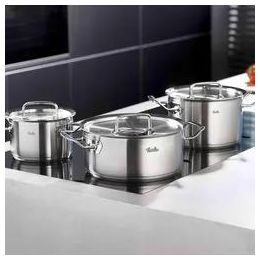 Topfdeckel Fissler "ORIGINAL-PROFI COLLECTION Edelstahl-Topfset", silber (silberfarben), &Oslash;:20cm, Edelstahl 18/10, Deckel, Topfdeckel, Fissler Metall Ersatzdeckel f&uuml;r T&ouml;pfe, Pfannen, Servierpfannen