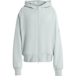 Adidas Soft Lux Sweatjacke Damen - Gr&ouml;&szlig;e L - blau