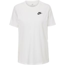 Nike Club T-Shirt Damen - Gr&ouml;&szlig;e M - wei&szlig;