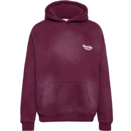 Another Cotton Lab Wine Vibe Hoodie - Gr&ouml;&szlig;e XS - rot