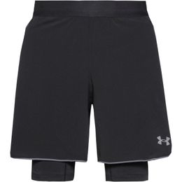 Under Armour VELOCITI PRO 2-IN-1 Laufshorts Herren - Gr&ouml;&szlig;e L - schwarz
