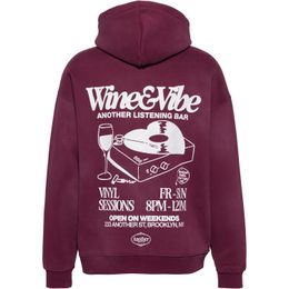 Another Cotton Lab Wine Vibe Hoodie - Gr&ouml;&szlig;e XS - rot