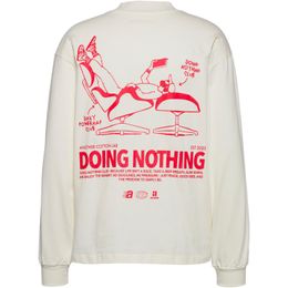 Another Cotton Lab Doing Nothing Langarmshirt - Gr&ouml;&szlig;e S - wei&szlig;