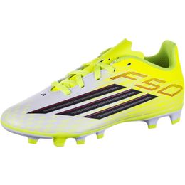 Adidas F50 CLUB FG-MG J Fu&szlig;ballschuhe Kinder - Gr&ouml;&szlig;e 38 - gelb