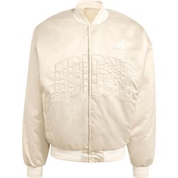 Adidas STADIUM Collegejacke Herren - Gr&ouml;&szlig;e L - beige