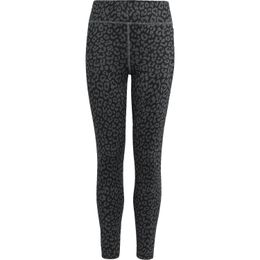 Adidas AOP Tights Kinder - Gr&ouml;&szlig;e 128 - schwarz