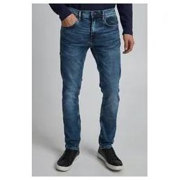 Slim-fit-Jeans Blend "BHJet", Herren, Gr. 32, L&auml;nge 34, denim middle blau, Jeans, 93% Baumwolle, 6% Polyester, 1% Elasthan, unifarben, slim fit normal, Jeans Slim-fit-Jeans, Jeanshose mit normalem Bund und enger werdendem Bein - Jet Fit