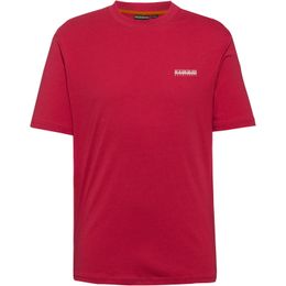 Napapijri S-small Box T-Shirt Herren - Gr&ouml;&szlig;e XXL - rot