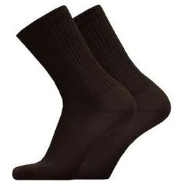 Socken UphillSport "MERINO SPORT 2er Pack", Damen, Gr. 35-38, schwarz, 64% Wolle, 34% Polyamid, 2% Elasthan, unifarben, Socken Socken, in atmungsaktiver Qualit&auml;t