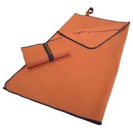 Sporthandtuch Dyckhoff "Mikrofaser Sporttuch", orange (papaya), B:80cm L:180cm, Microfaser, Obermaterial: 90% Polyester, 10% Polyamid, Handt&uuml;cher, auch als 2er Set erh&auml;tlich