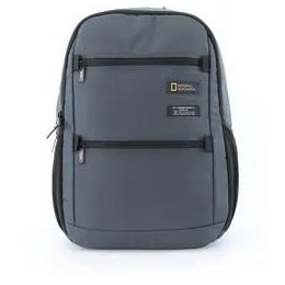 Cityrucksack National Geographic "Mutation", Herren, Gr. B/H/T: 17cm, grau, Kunstfaser, Rucks&auml;cke Cityrucksack, aus recyceltem Polyester
