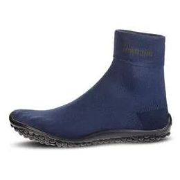 Barfu&szlig;schuh Leguano "CLASSIC", Damen, Gr. S (38/39), blau (dunkelblau), Textil, Schuhe Sockboots Barfu&szlig;schuh Schlupfboots Sommerschuh, Bequemschuh, Komfortschuh, Flats, Schlupfboots mit dehnbarem Schaft