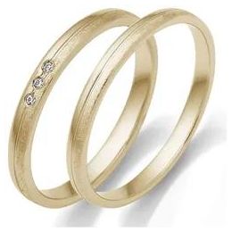 Trauring Firetti "Schmuck Geschenk Gold 375 Hochzeit Ehering "LIEBE" Gr. 70, gold (gelbgoldfarben), Fingerringe, Damen, 70, ohne Brillanten, Gelbgold 585, 2,5mm, Trauring, Made in Germany, wahlweise mit oder ohne Brillanten