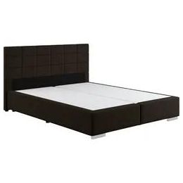 Boxspringbett COTTA "Simba", braun, L:209cm, Komplettbetten, Boxspringbett, wahlweise mit oder ohne Matratze und Topper bestellbar