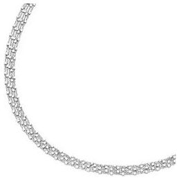 Silberkette Smart Jewel "Ankerkette 5-reihig mit Zwischenteilen, Silber 925", silber, Halsketten, Damen, 45cm, Silber 925 (Sterlingsilber), Silberkette