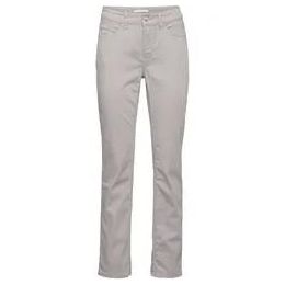 Stretch-Jeans MAC "Angela", Damen, Gr. 48, L&auml;nge 30, silber (silber30), Denim/Jeans, Obermaterial: 91% Baumwolle, 7% Elastomultiester, 2% Elasthan, unifarben, figurbetont lang, Jeans, schmal geschnitten