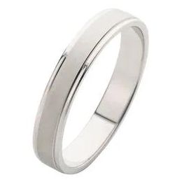 Trauring Firetti "Schmuck Geschenk Hochzeit Ehering Trauring "LIEBE" Gr. 19, silber (silberfarben), Fingerringe, Damen, 19, ohne Brillanten, Silber 925 (Sterlingsilber), 4mm, Trauring, Made in Germany, wahlweise mit oder ohne Brillanten