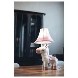 LED Tischleuchte "Elsa das Einhorn", rosa (wei&szlig;, rosa und silber), 1, H: 51cm, 1 Stk., HAPPY LAMPS FOR SMILING EYES, Leuchten, Hochwertig, Einzigartig, Tiermotiv, LED Tischleuchte