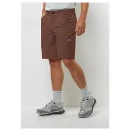 Shorts Jack Wolfskin "GRAVEX SHORTS M", Herren, Gr. 56, Normalgr&ouml;&szlig;en, braun (schwarz, rust), Obermaterial: 84% Polyamid, 16% Elasthan. Innenmaterial: 100% Polyester, Hosen Shorts