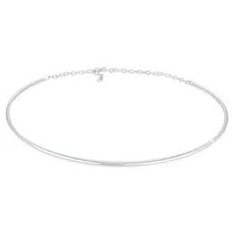 Kette ohne Anh&auml;nger Elli "Elli Halskette Choker Cuff Basic It-Piece Blogger 925er Silber" Gr. 40, silber, Halsketten, Damen, 40, ohne Stein, Silber 925 (Sterlingsilber), L: 40