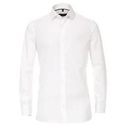 Businesshemd Casamoda "Casamoda Businesshemd uni", Herren, Gr. 37, Normalgr&ouml;&szlig;en, wei&szlig;, 100% Baumwolle, unifarben, comfort fit, Hemden