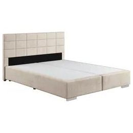 Boxspringbett COTTA "Simba", grau (platinum), L:209cm, Komplettbetten, Boxspringbett, wahlweise mit oder ohne Matratze und Topper bestellbar