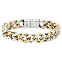 Edelstahlarmband Bruno Banani "Schmuck", gold (edelstahlfarben, gelbgoldfarben), Armb&auml;nder, Damen, 21cm, Edelstahl, Edelstahlarmband