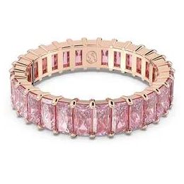 Fingerring Swarovski "Schmuck Geschenk Matrix Ring" Gr. 60, rosa (ros&eacute;goldfarben, pink), Fingerringe, Damen, 60, Metall, 4,7mm, Fingerring, mit Swarovski Zirkonia (synth.)