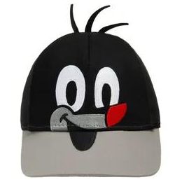 Baseball Cap KOAA "Der kleine Maulwurf - Mascot", Baby, Gr. 3-8, schwarz (schwarz, grau), 100% Baumwolle, bestickt, Caps, mit detailreicher Stickerei