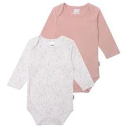 Body Liliput "Bl&uuml;mchen und ros&eacute;", Jungen, Gr. 74/80, EURO-Gr&ouml;&szlig;en, rosa, 100% Baumwolle, gebl&uuml;mt, Rundhals, Bodys Body, mit praktischen Druckkn&ouml;pfen