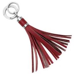 Schl&uuml;sselanh&auml;nger Gretchen "Tassel Keyring", rot (weinrot), Schl&uuml;sselanh&auml;nger, Damen, Schl&uuml;sselanh&auml;nger, aus italienischem Kalbsleder