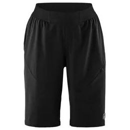 Fahrradhose Gonso "Essential Shorts Light W", Damen, Gr. 44, Normalgr&ouml;&szlig;en, schwarz, 86% Polyester, 14% Elasthan, Hosen Fahrradhose, Damen Bike-Shorts, leichte Radhose mit elastischem Bund und RV-Tasche