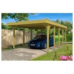 Skan Holz Einzelcarport SKANHOLZ "Friesland", gr&uuml;n, B/H/T: 207cm x, Carports