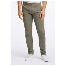 Chinos LINDBERGH "Chino Slim Fit", Herren, Gr. 38, L&auml;nge 34, gr&uuml;n (dk army), Obermaterial: 98% Baumwolle, 2% Elasthan, unifarben, slim fit, Hosen