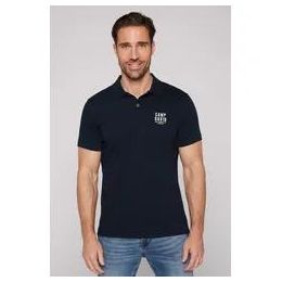 Poloshirt CAMP DAVID, Herren, Gr. 3XL, blau, Piqu&eacute;, Material: 95% Baumwolle, 5% Elasthan, bedruckt, bestickt, regular fit normal, hoch geschlossener Ausschnitt, eingesetzt Rippb&uuml;ndchen, Shirts, mit Elasthan-Anteil