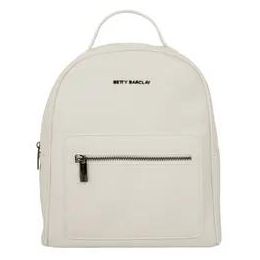 Cityrucksack Betty Barclay, Damen, Gr. B/H/T: 24cm x 28cm x 12cm, onesize, wei&szlig;, Kunstfaser, Rucks&auml;cke Cityrucksack